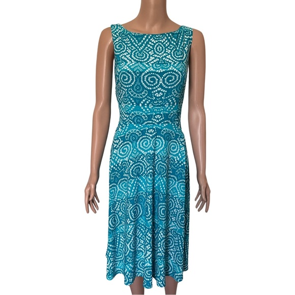 Evan Picone | Dresses | Evan Picone Blue Fit And Flare | Poshmark